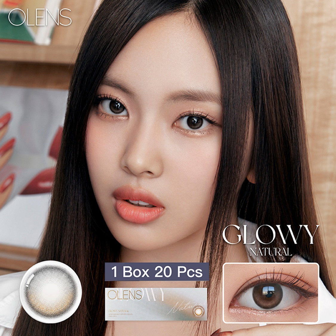 OLENS Glowy MOCHA BROWN 1 Day | 20片 – Dolly Eyes